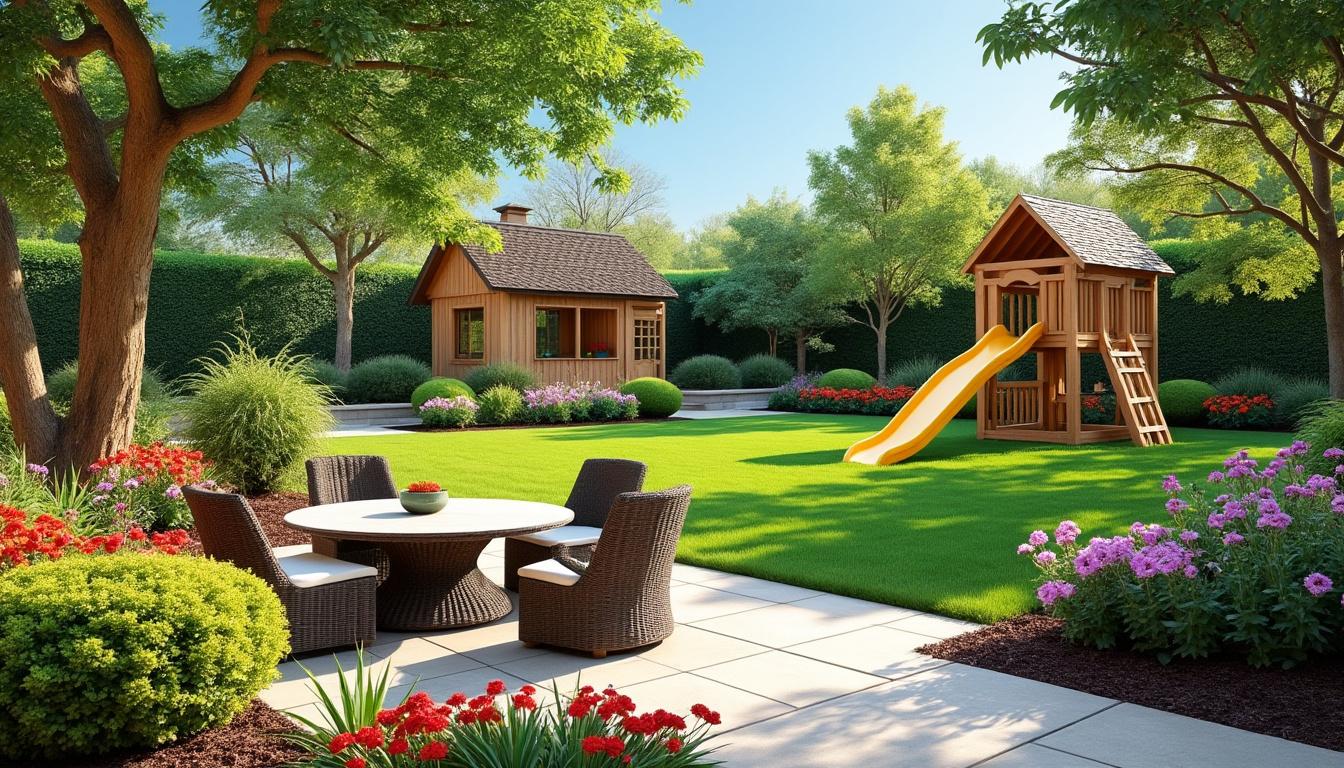 Coin jeu enfant et jardin d’agrément : astuces pour une cohabitation ...